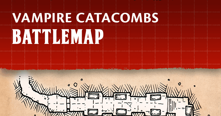 Vampire Catacombs Battlemap | RPG Item | RPGGeek