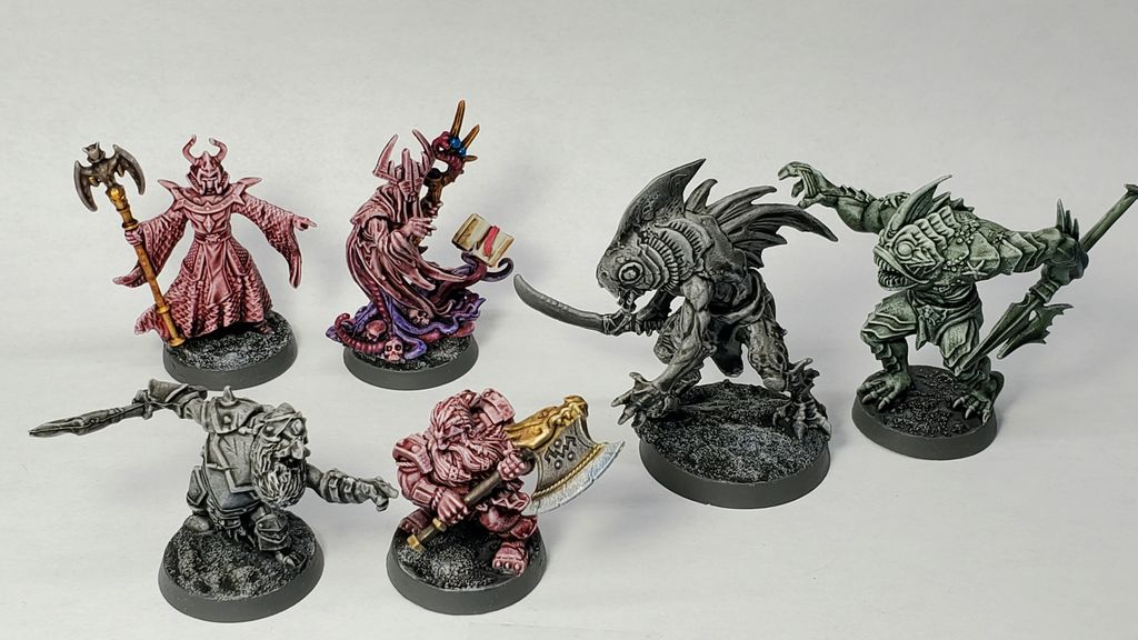 2021 HeroQuest Mythic painted sundropped style** plus Knights, Rogue ...