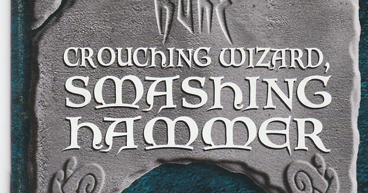 Crouching Wizard, Smashing Hammer | RPG Item | RPGGeek