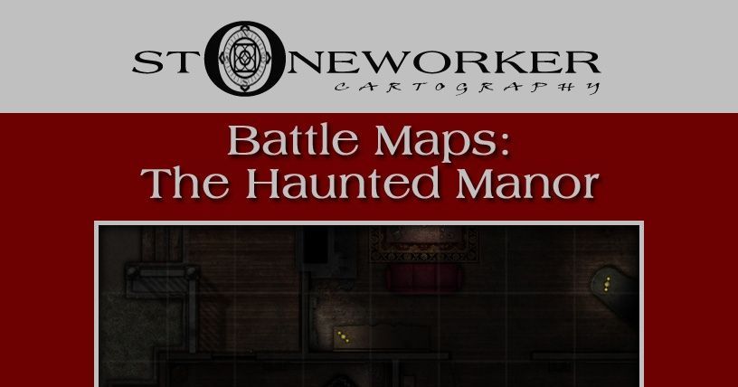 Battle Maps: The Haunted Manor House | RPG Item | BoardGameGeek
