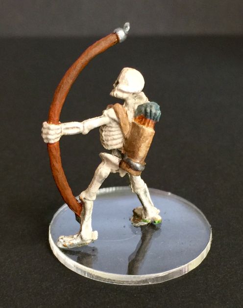 Painting my first miniature: Reaper Bones: Skeleton Archer | No, Mr ...