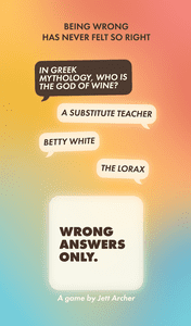 Wrong Answers Only | Board Game | BoardGameGeek