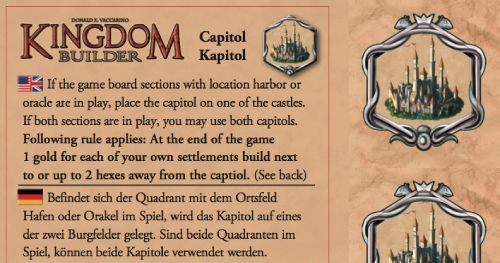 Kingdom Builder: Capitol | Board Game | BoardGameGeek