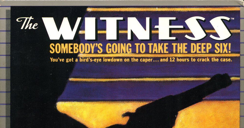 The Witness (1983) | Video Game | VideoGameGeek