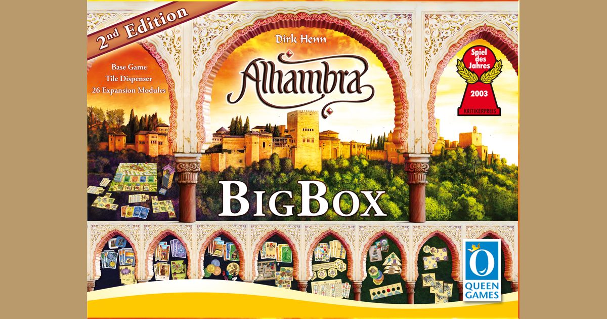 Setup with all expansion modules | Alhambra: Big Box (Second Edition)