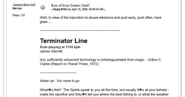 Terminator Line | RPG Item | RPGGeek