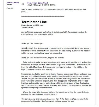 Terminator Line | RPG Item | RPGGeek