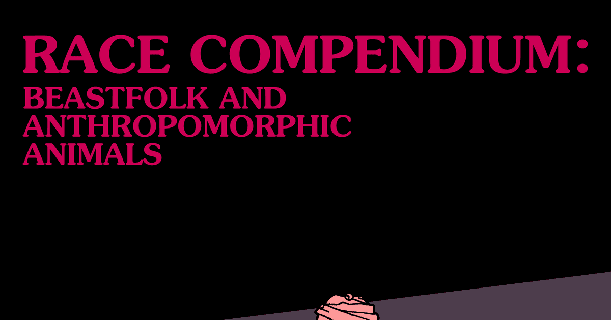 Race Compendium: Beastfolk and Anthropomorphic Animals (5E) | RPG Item ...