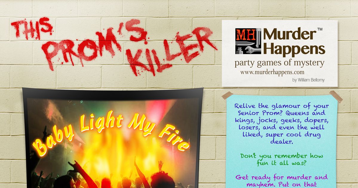 Murder Happens: This Prom's Killer | Board Game | BoardGameGeek