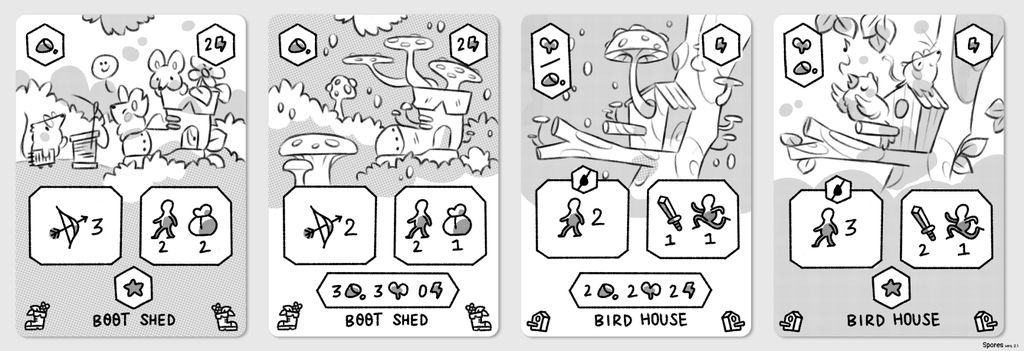 [WIP] SPORES - 2024 9-Card PnP Design Contest - Contest Ready