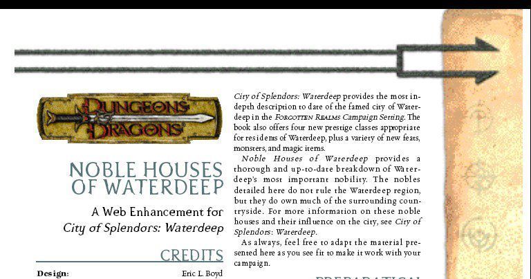 Noble Houses of Waterdeep | RPG Item | RPGGeek
