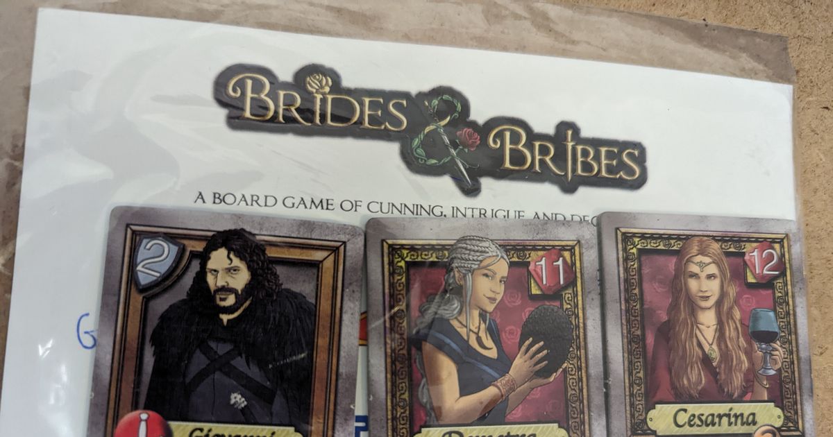 Brides & Bribes: Kickstarter Exclusive Promos | Board Game | BoardGameGeek