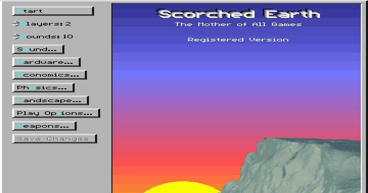 Scorched Earth | Video Game | VideoGameGeek