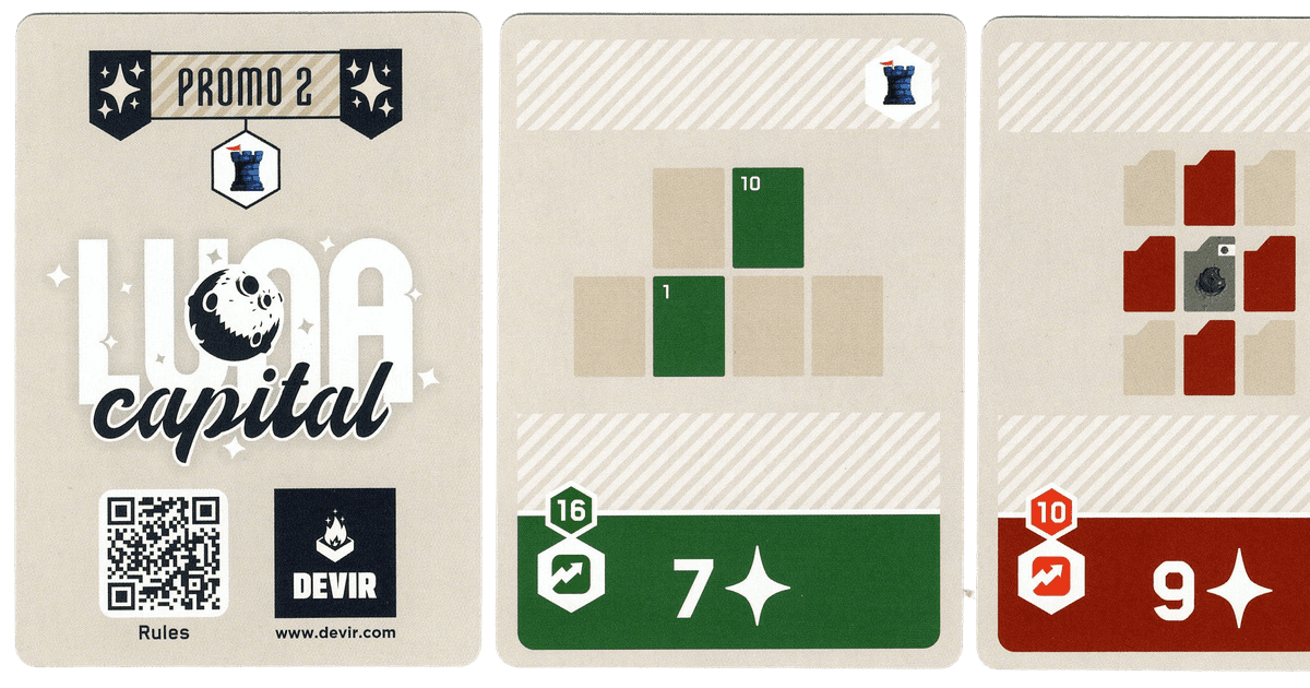 LUNA Capital: Promo 2 – Dice Tower 2022 Cards | Board Game | BoardGameGeek