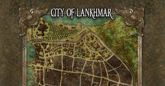 City of Lankhmar Map | RPG Item | RPGGeek