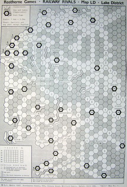 Railway Rivals Map LD: Lake District | Board Game | BoardGameGeek