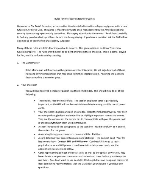 The Polish Incursion | RPG Item | RPGGeek