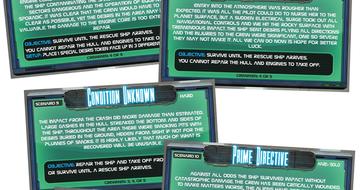 Alien Uprising: Scenario Promos | Board Game | BoardGameGeek