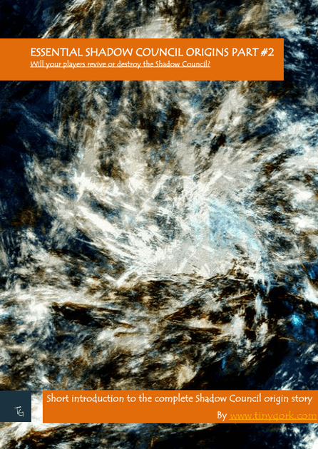 Essential Shadow Council Origins #2 | RPG Item | RPGGeek