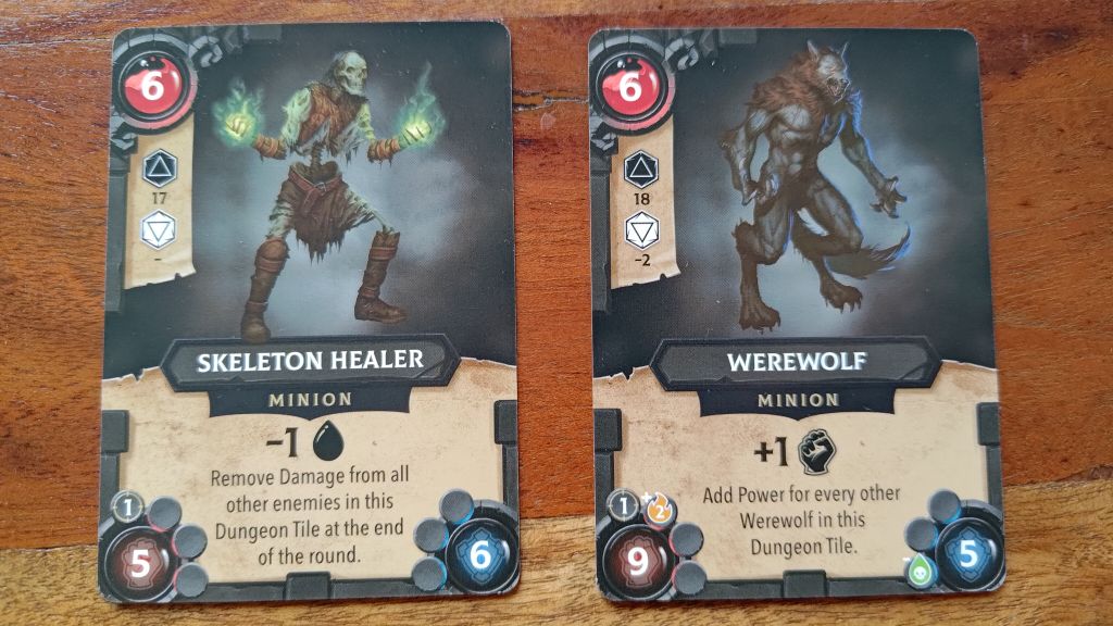 Modifier icons on Werewolf & Skeleton Healer | Dungeons of Infinity