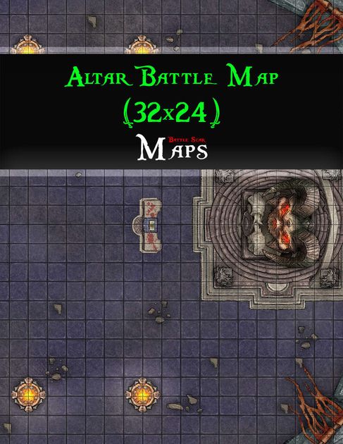 Altar Battle Map (32x24) | RPG Item | RPGGeek