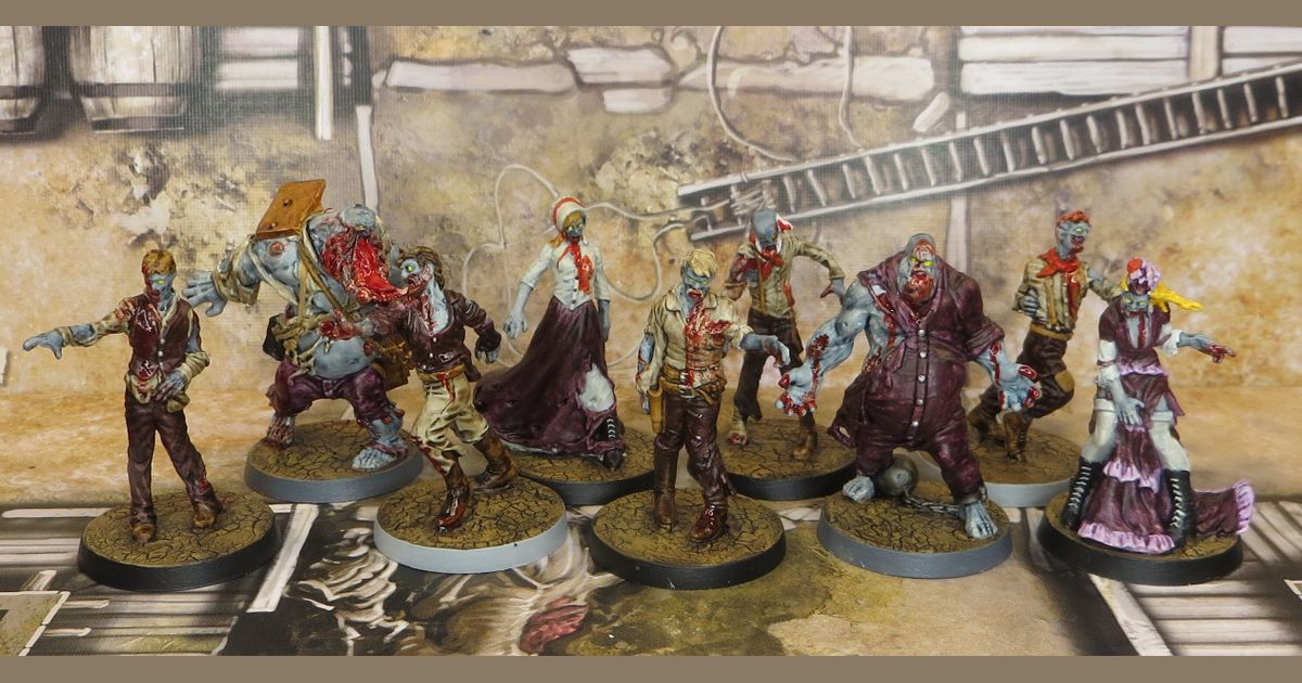 Undead or Alive core zombies done | Painting by Numbers