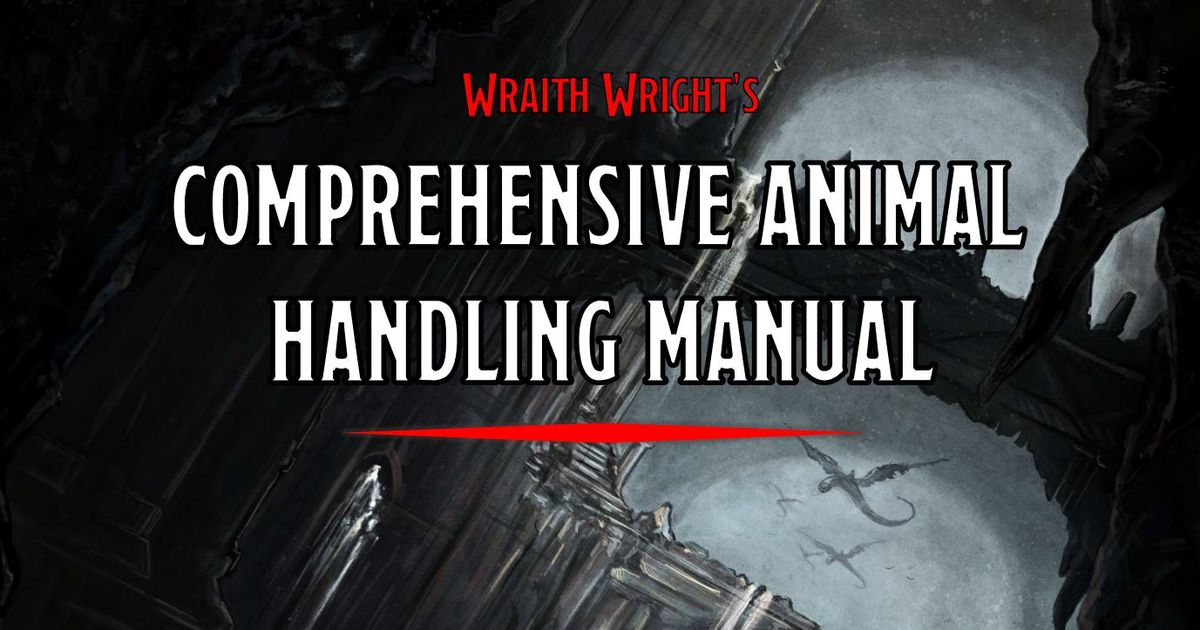 Comprehensive Animal Handling Manual | RPG Item | BoardGameGeek