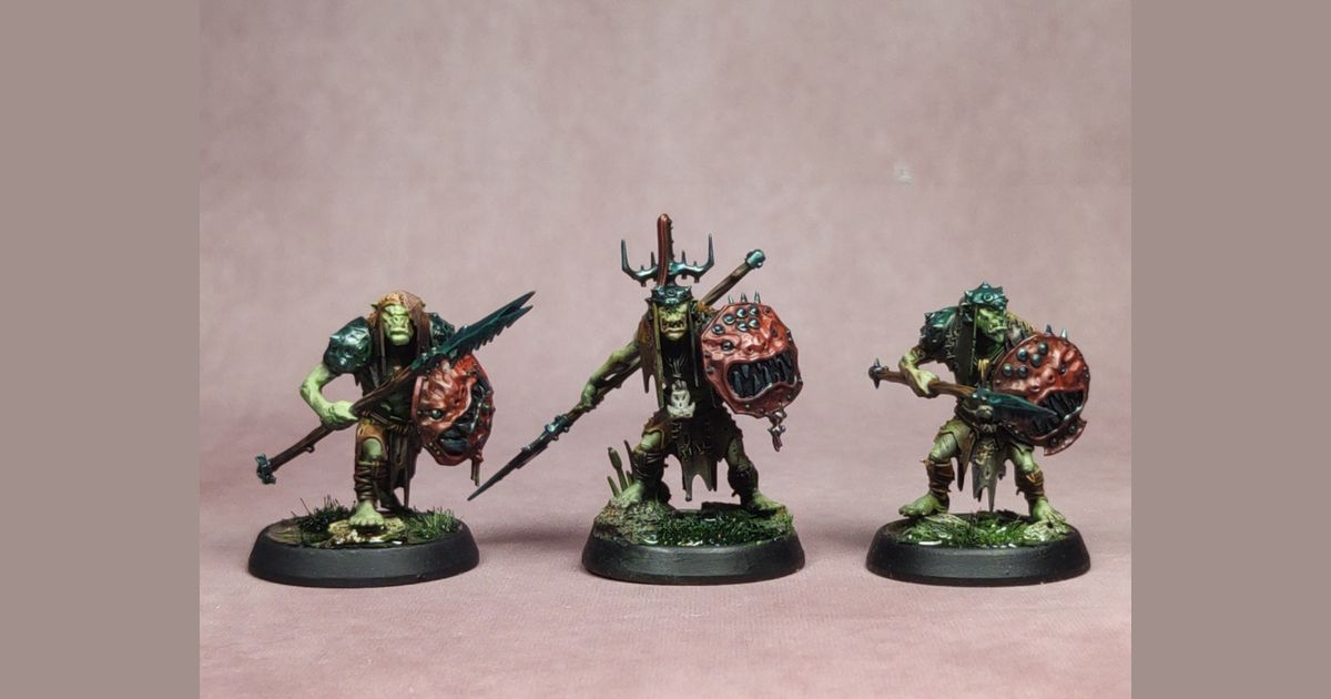 Warhammer Age Of Sigmar: Kruleboyz - Gutrippaz | Painted Boardgame ...
