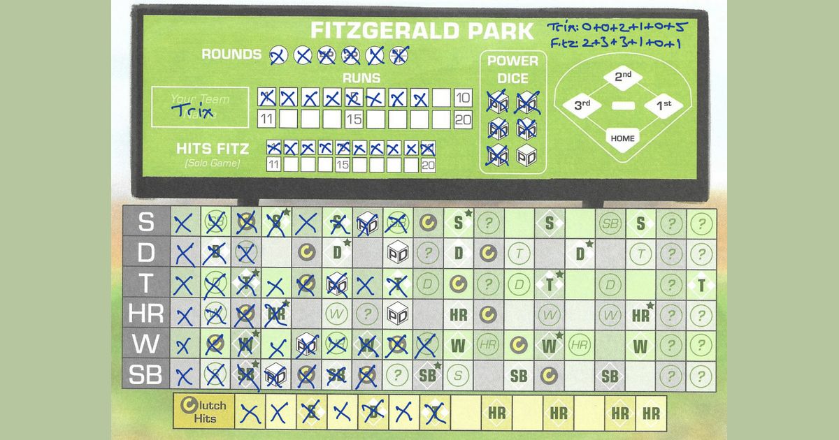 Baseball Highlights: The Dice Game - Repeated and Corrected ...