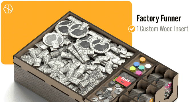 Factory Funner: Wood Box Insert Upgrade | Board Game Accessory | BoardGameGeek