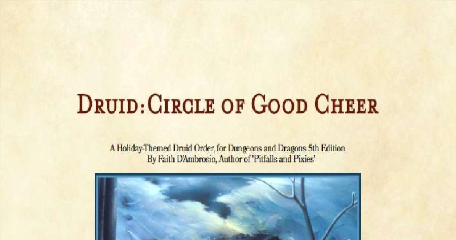 Druid: Circle of Good Cheer | RPG Item | RPGGeek