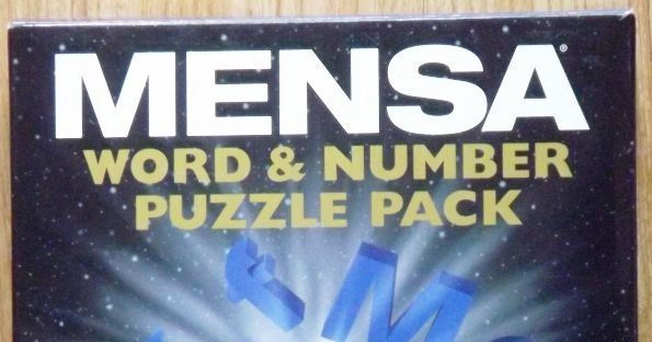 Mensa Word & Number Puzzle Pack | Board Game | BoardGameGeek