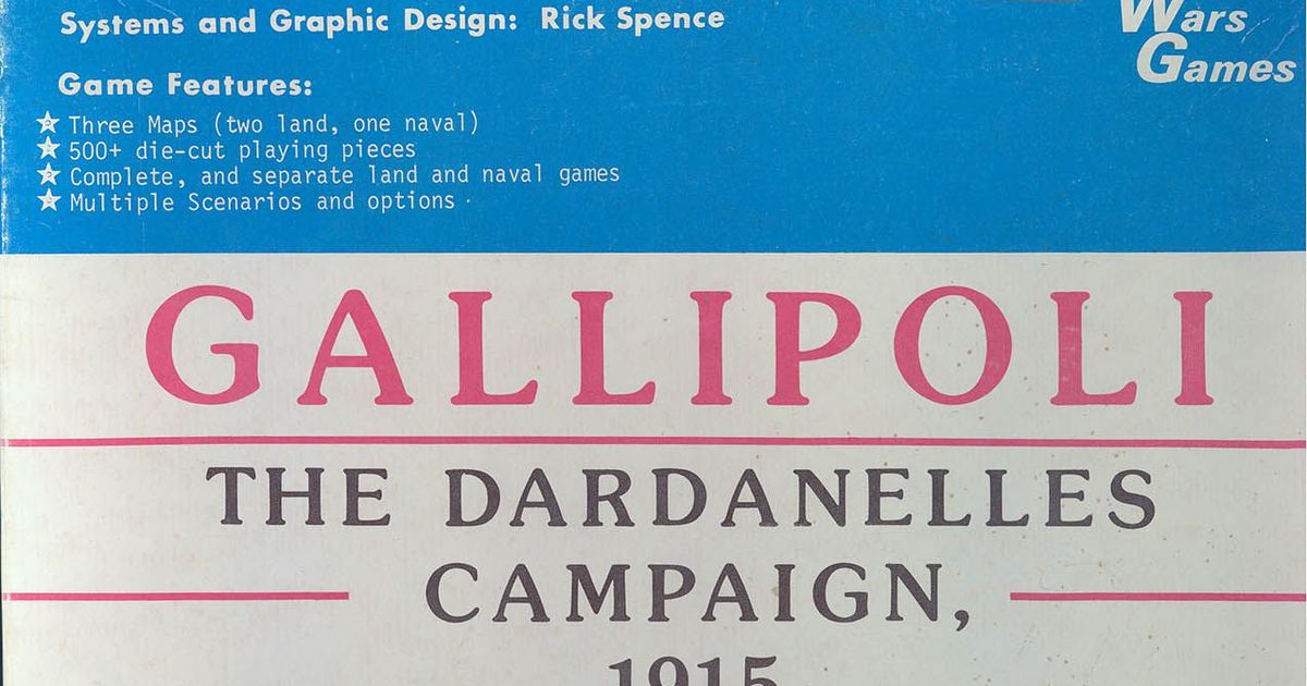 Gallipoli: The Dardanelles Campaign, 1915 | Board Game | BoardGameGeek