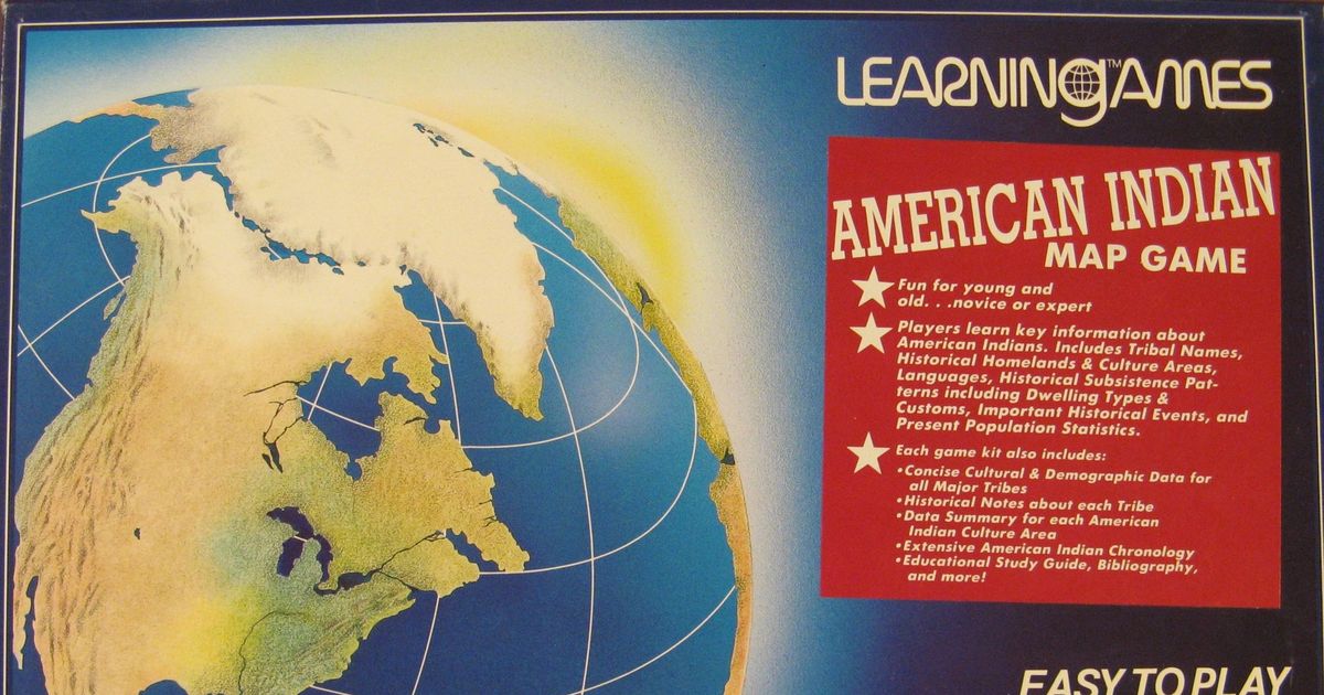American Indian Map Game | Board Game | BoardGameGeek