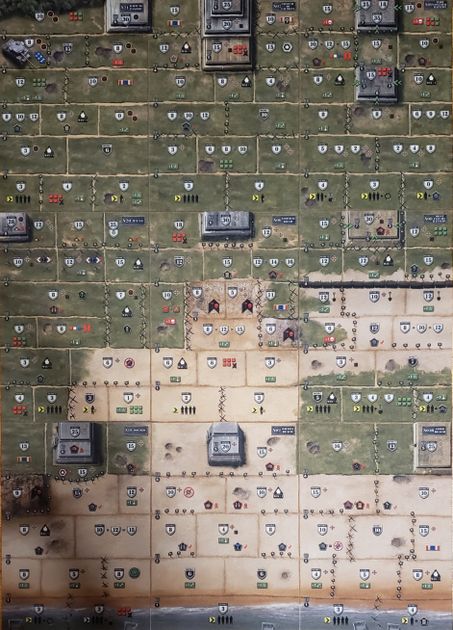 D-Day Dice (Second Edition): Neoprene Campaign Map | Board Game ...