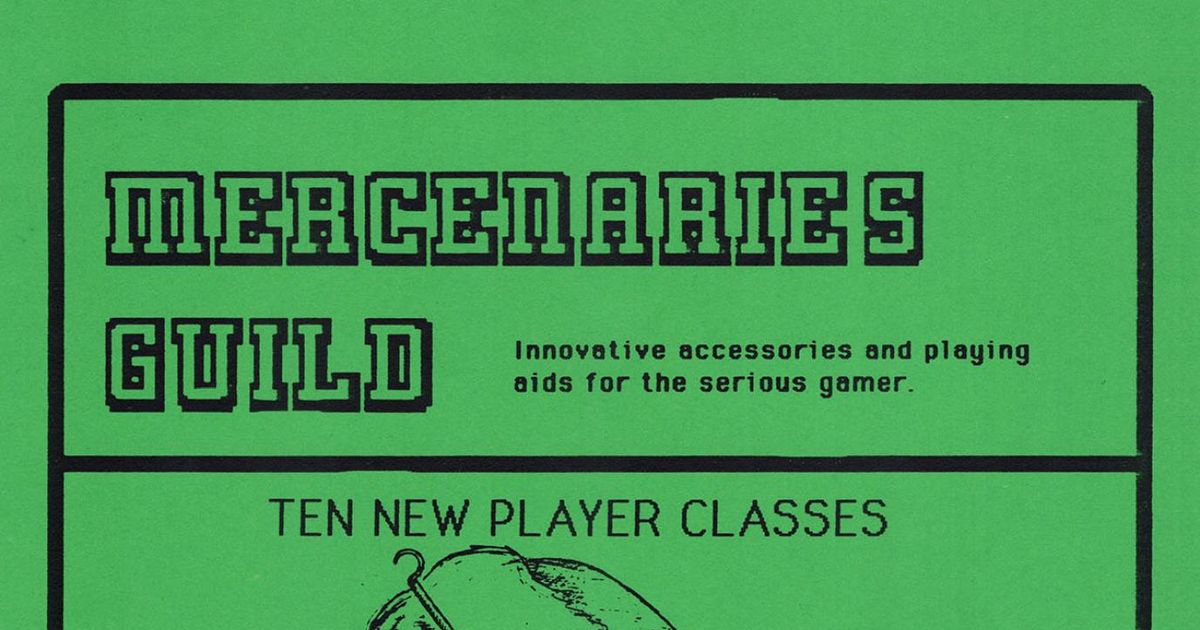 Mercenaries Guild: Ten New Player Classes | RPG Item | RPGGeek