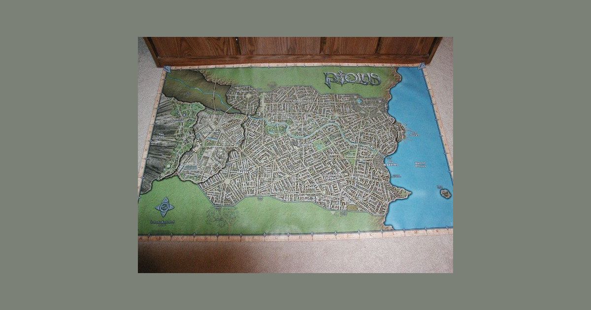 Ptolus Vinyl Map | RPG Item | RPGGeek