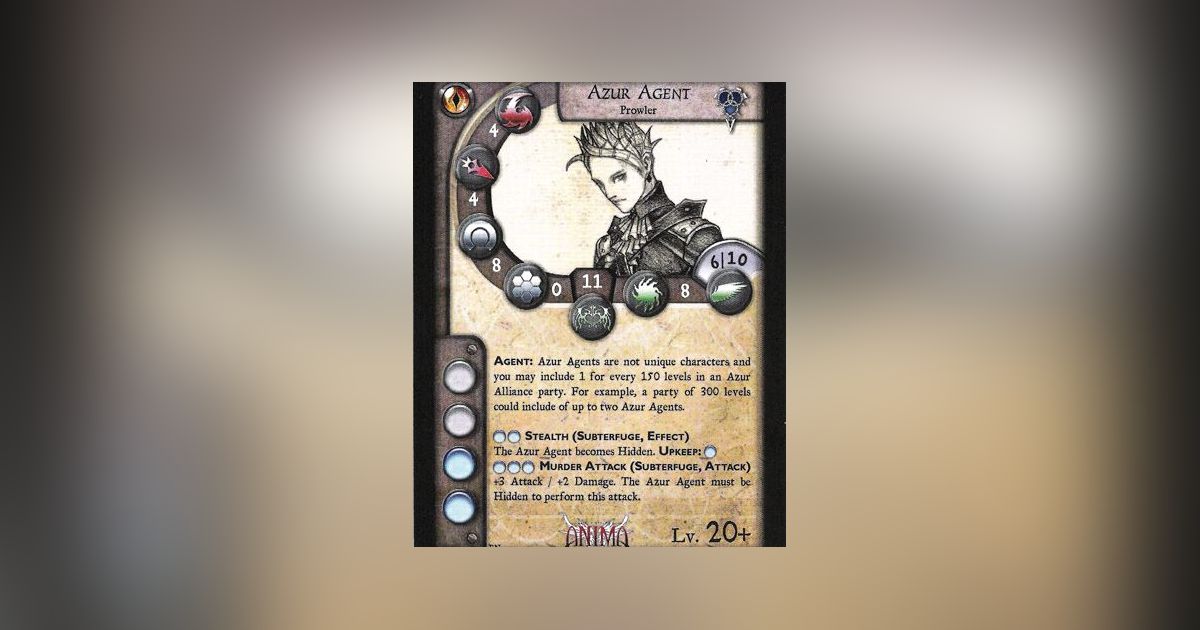 Anima Tactics: Azur Agent | Board Game | BoardGameGeek