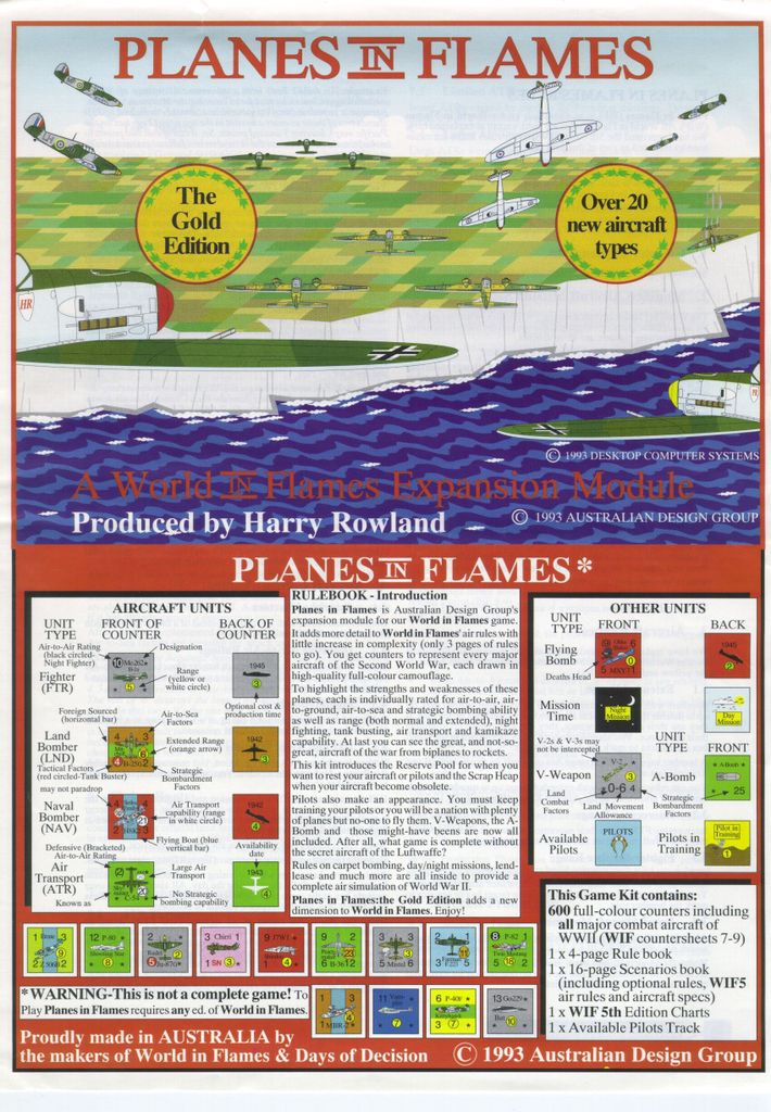 WIF Final Edition Rules | World in Flames