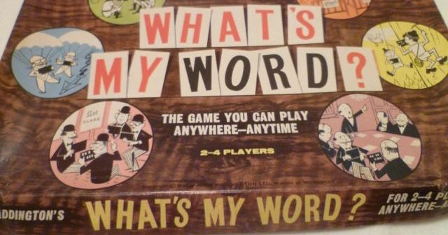 What's My Word? | Board Game | BoardGameGeek