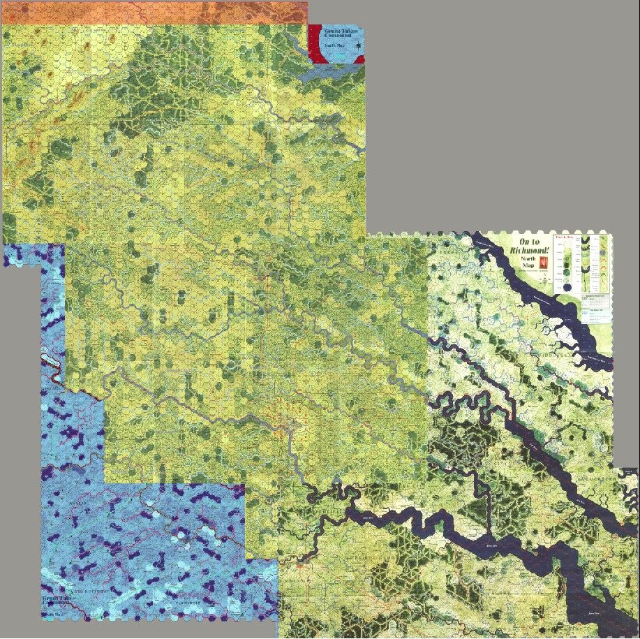 Map comparison, OTR/GTC to OTR2 | On to Richmond II: The Union Strikes ...