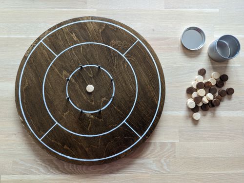 Mini Crokinole Layout and Dimensions (40cm) | Crokinole