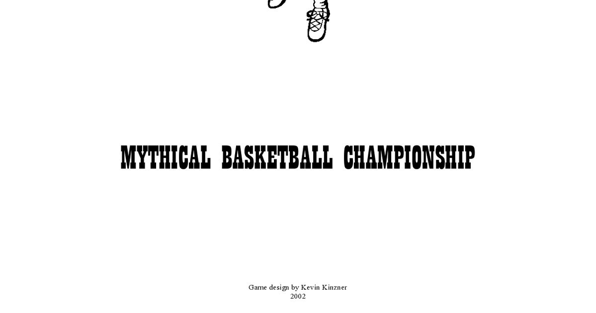 Mythical Basketball Championship | Board Game | BoardGameGeek