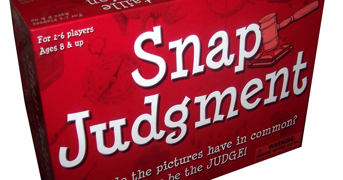 Snap Judgment | Board Game | BoardGameGeek