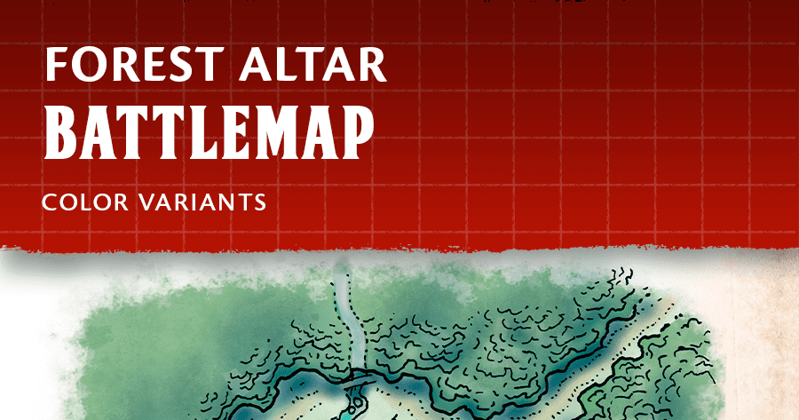 Forest Altar Battlemap | RPG Item | RPGGeek