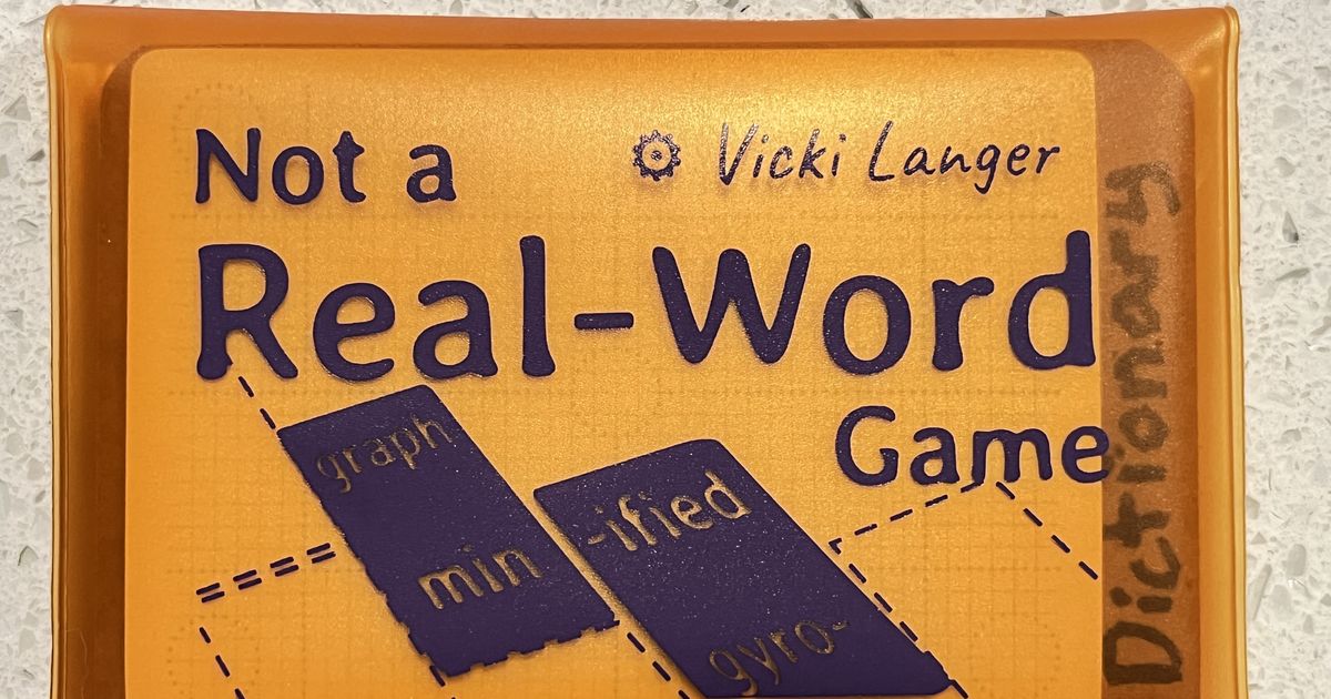 Not A Real-Word Game: Minified | Board Game | BoardGameGeek