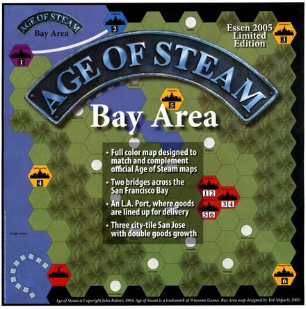 Age of Steam Expansion: Bay Area | Board Game | BoardGameGeek
