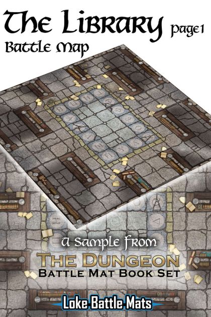 The Library Battle Map | RPG Item | RPGGeek
