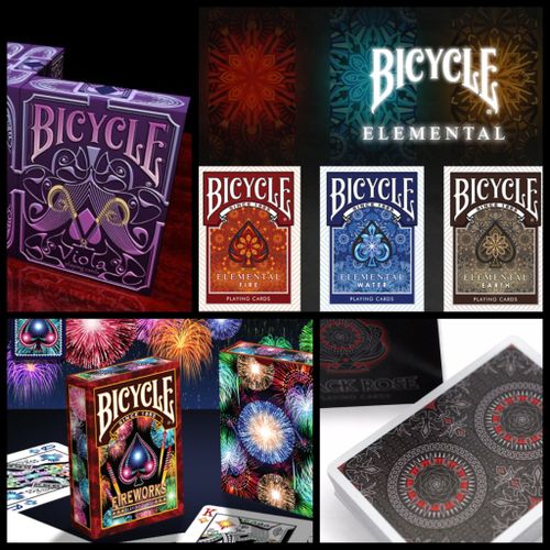 playing cards with different backs