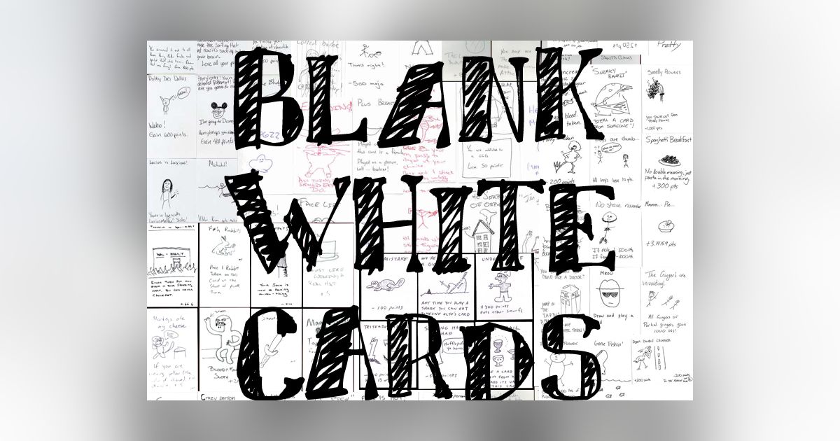 1000 Blank White Cards | Board Game | BoardGameGeek